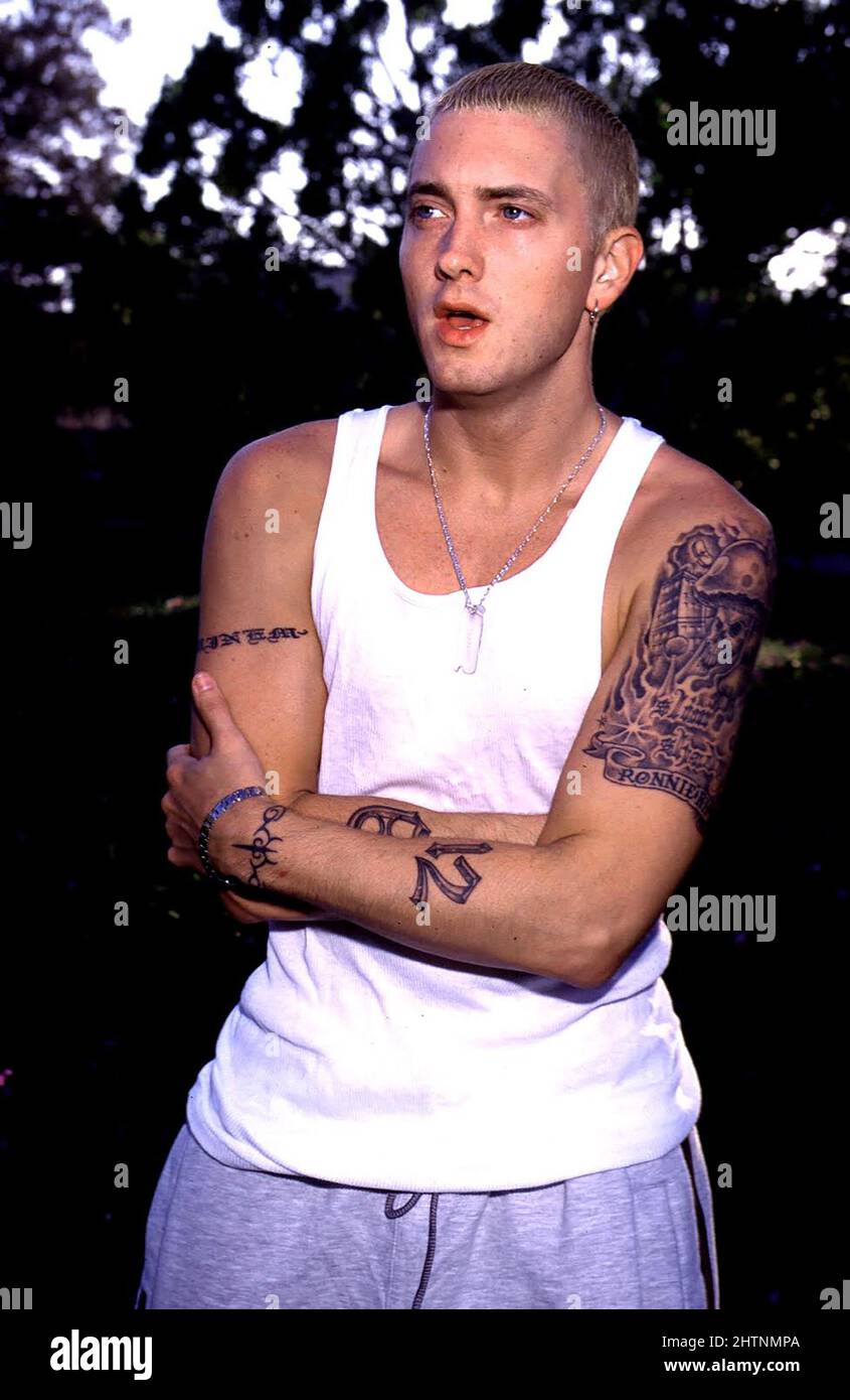 Eminem at The Source "Hip Hop Awards" show. 2002 Credit: Ron Wolfson ...