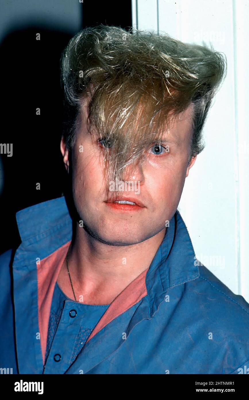 Flock of Seagulls - Mike Score photographed backstage at television ...