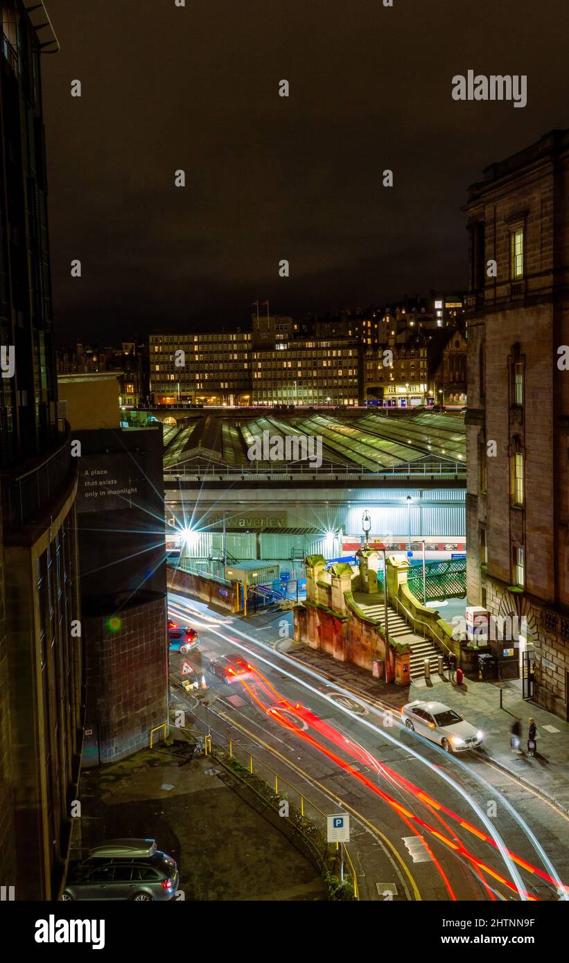 Waverly Station entrance to New Street , Edinburgh, Scotland, UK Stock ...