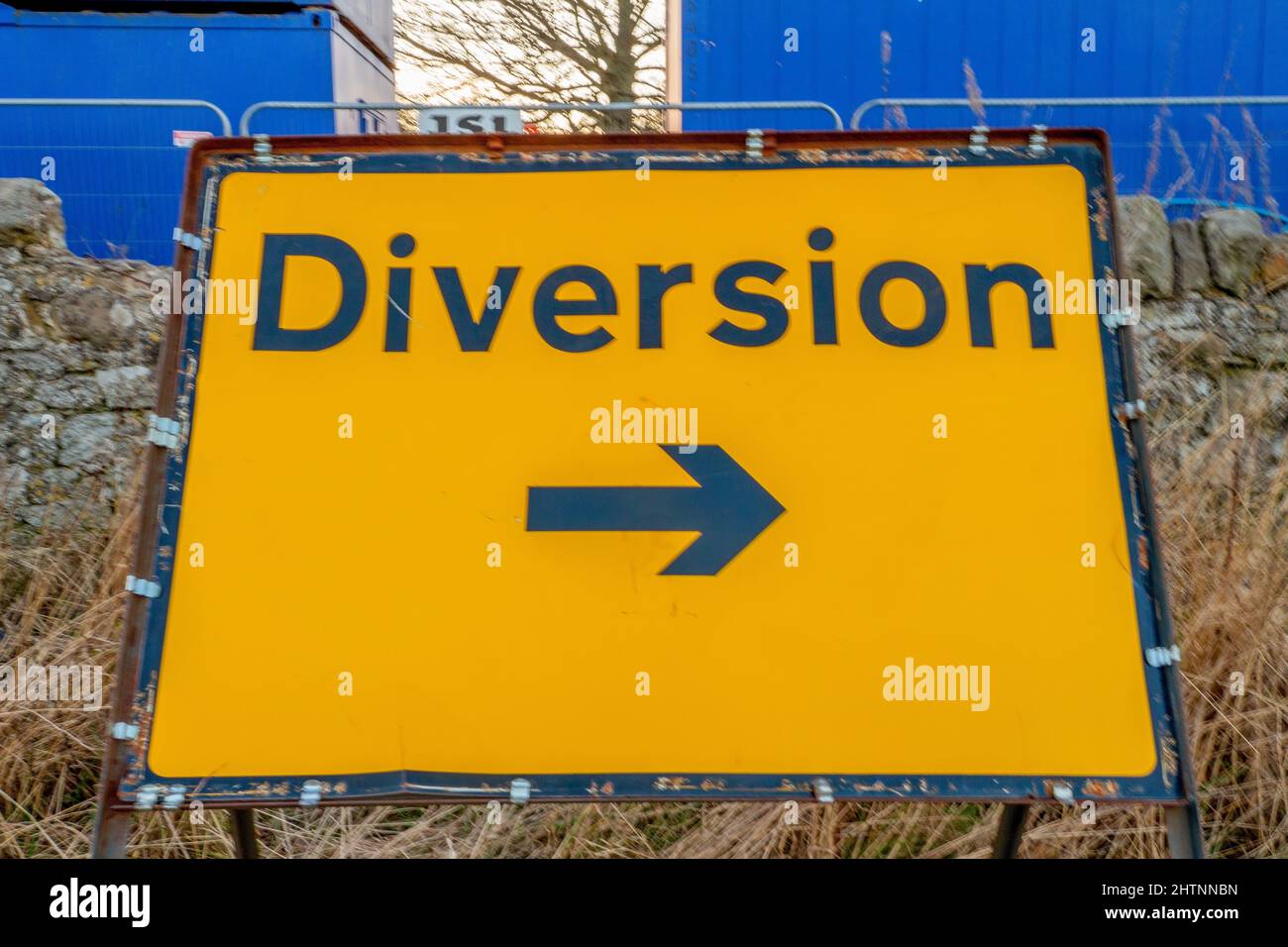 Information sign letting you know about a diversion, Edinburgh ...