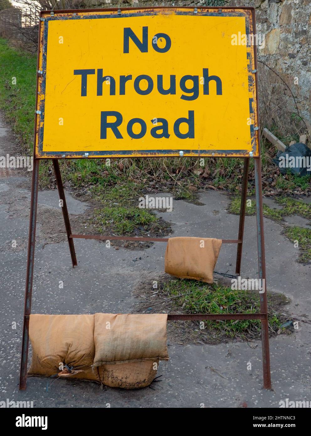 Information sign letting you know in advance on what to do Stock Photo ...