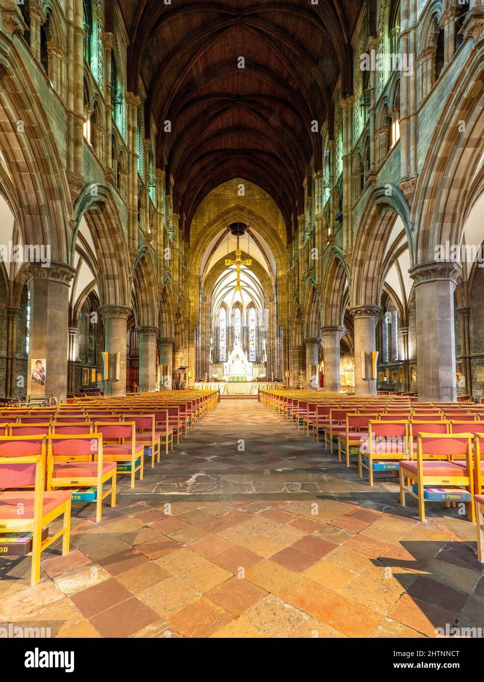 St Mary's Episcopal Cathedral in Gothic style architecture, Edinburgh ...