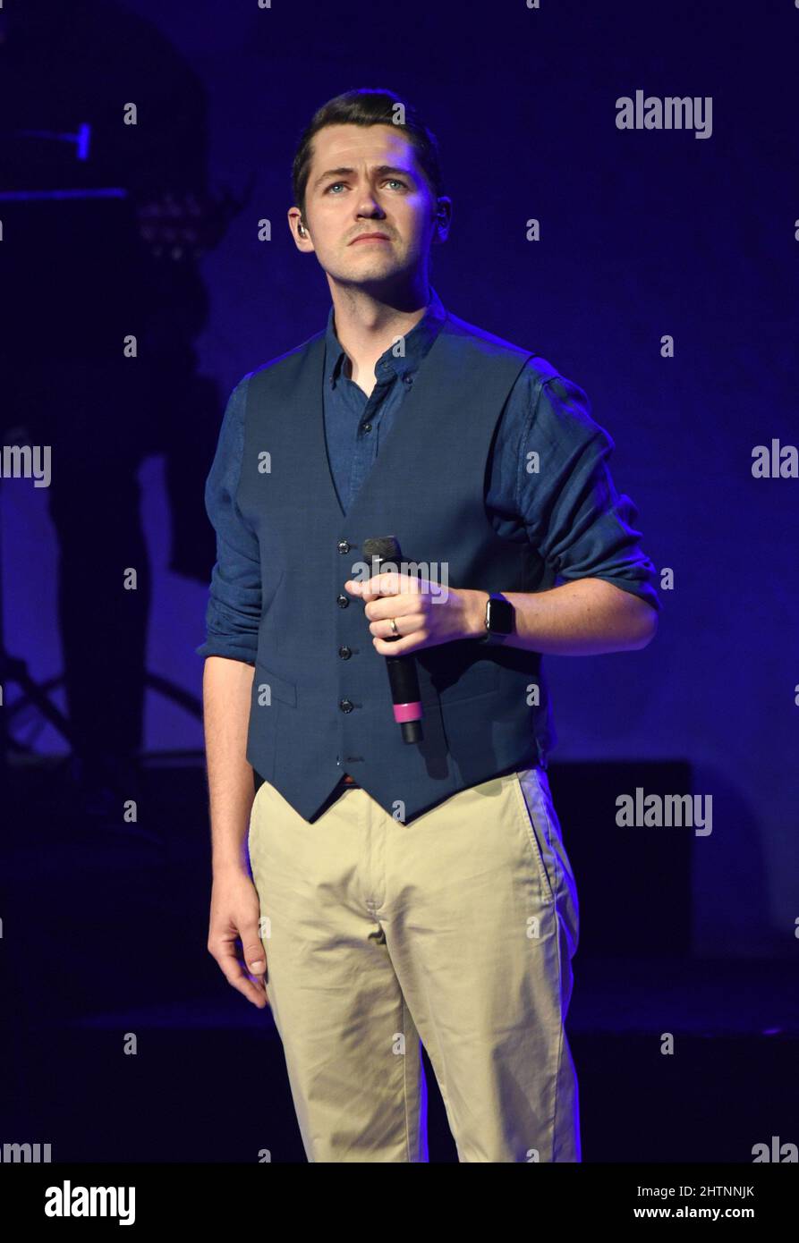 Atlanta, GA, USA. 1st Mar, 2022. Damian McGinty on stage for Celtic ...