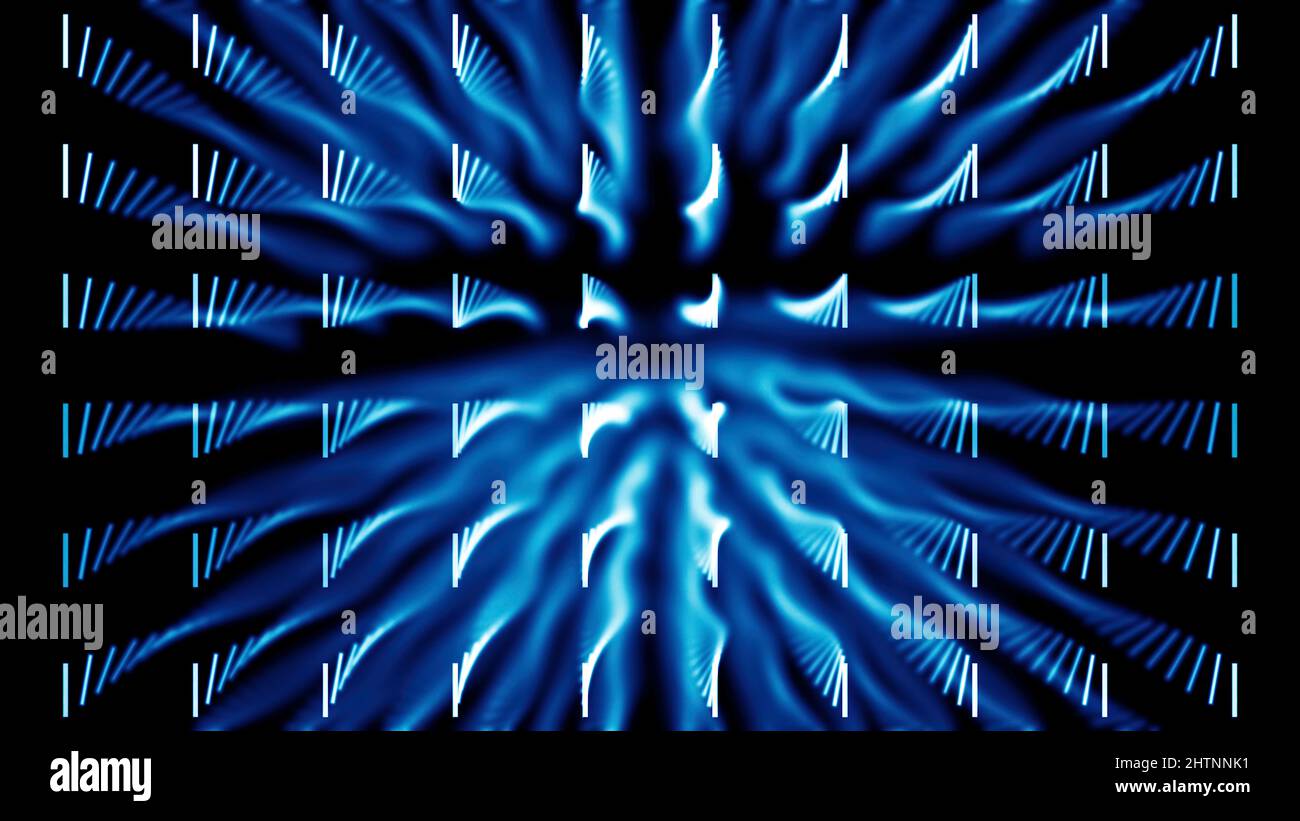 Background of lines extending into depth of black backdrop. Animation ...