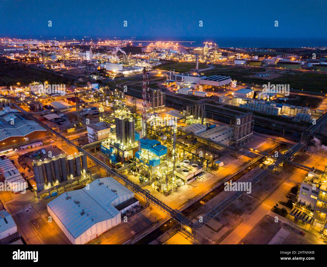 Chemical plant at Tarragona Stock Photo - Alamy