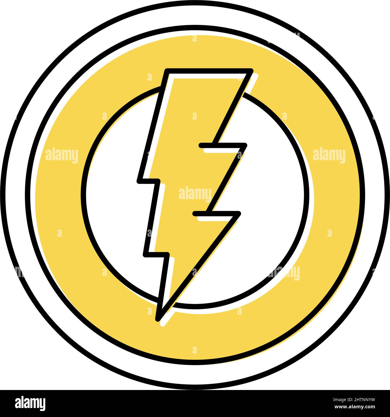 electricity service sign color icon vector illustration Stock Vector ...