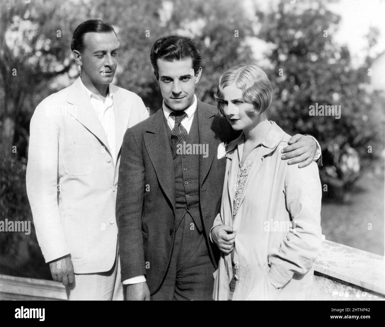 Set Visitor RAMON NOVARRO with IVAN PETROVICH and ALICE TERRY during a ...