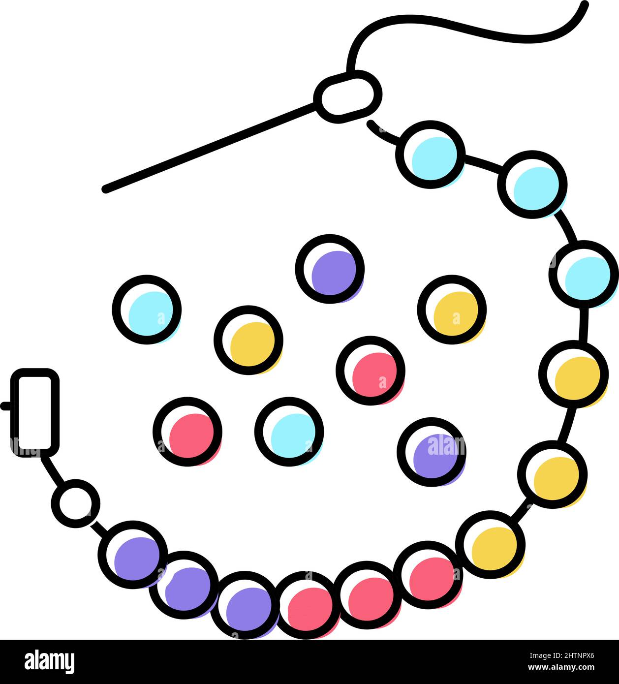 Bead glue Stock Vector Images - Alamy