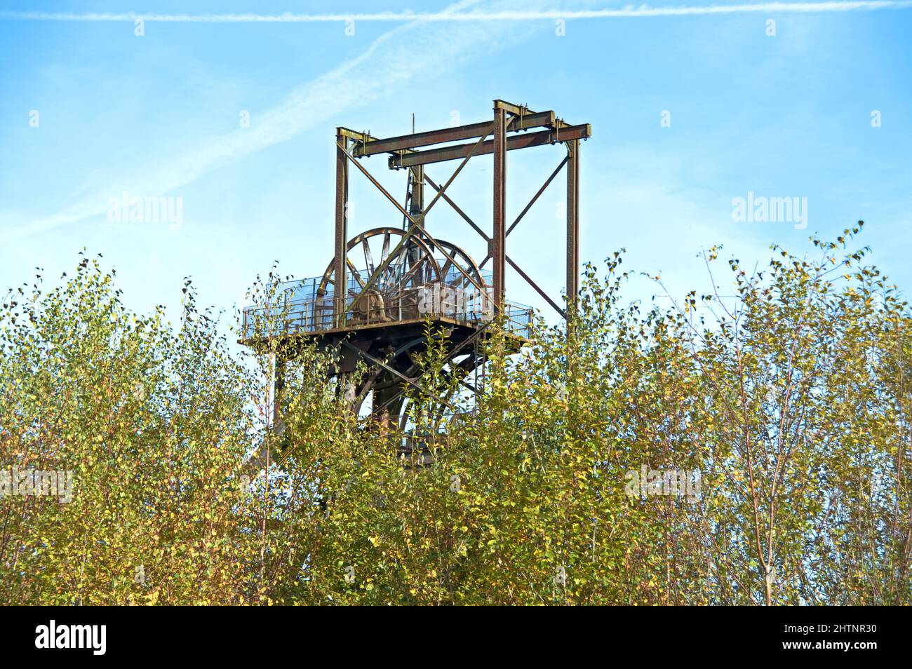 Coal Mining Winding Gear Penallta Stock Photo - Alamy
