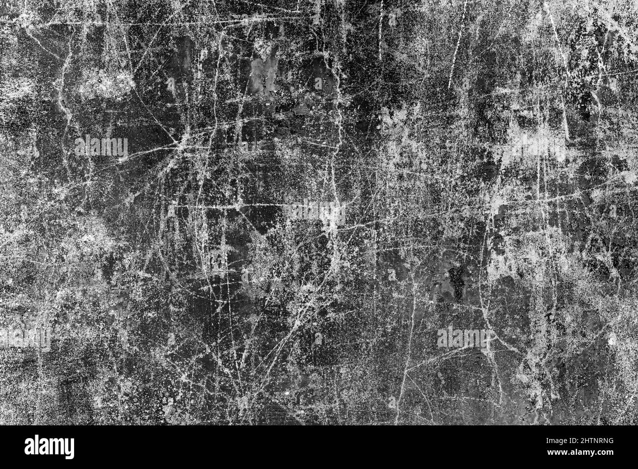 Random scratches dark gray color old concrete wall surface with heavy ...