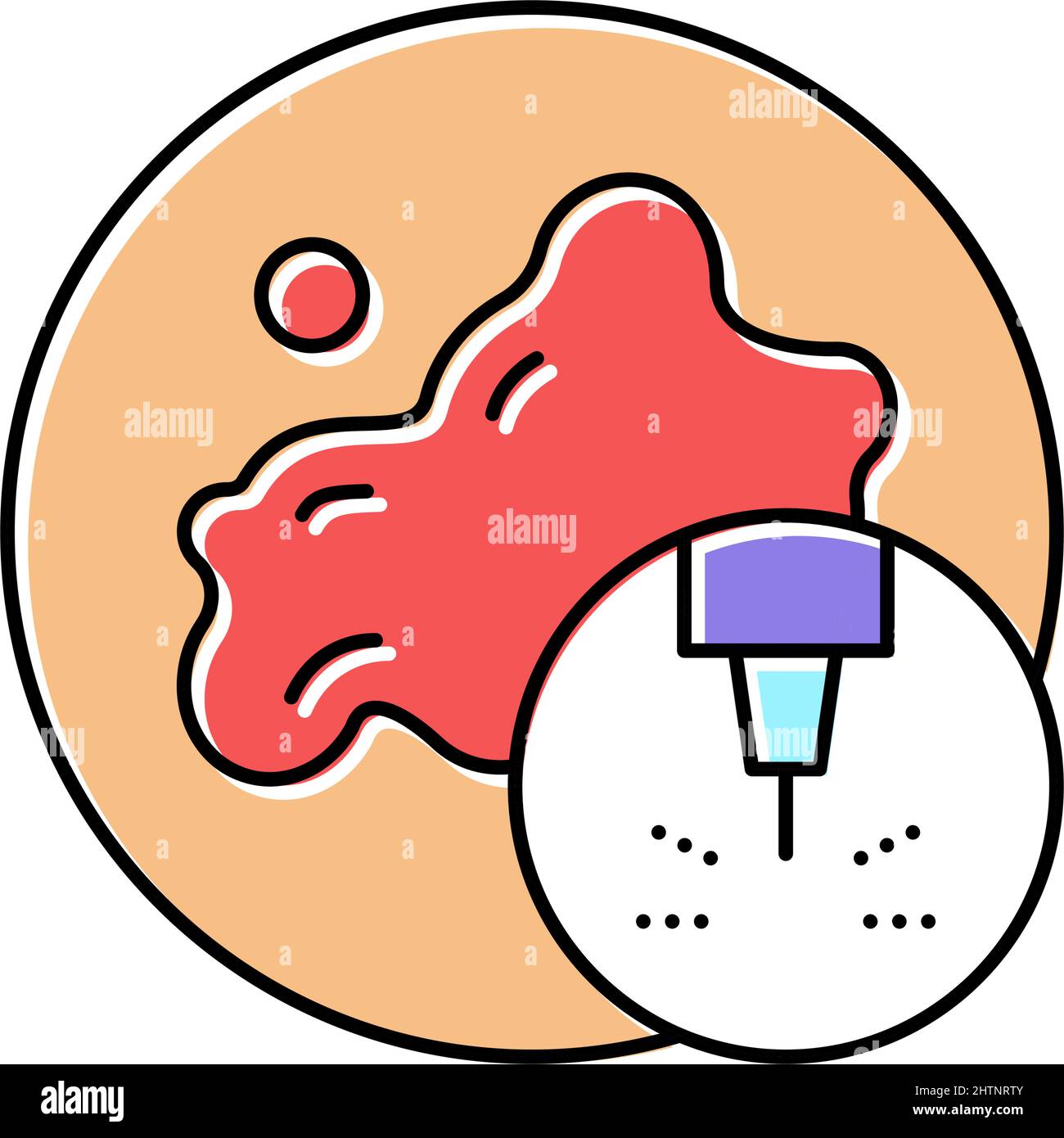 resurfacing laser color icon vector illustration Stock Vector Image ...