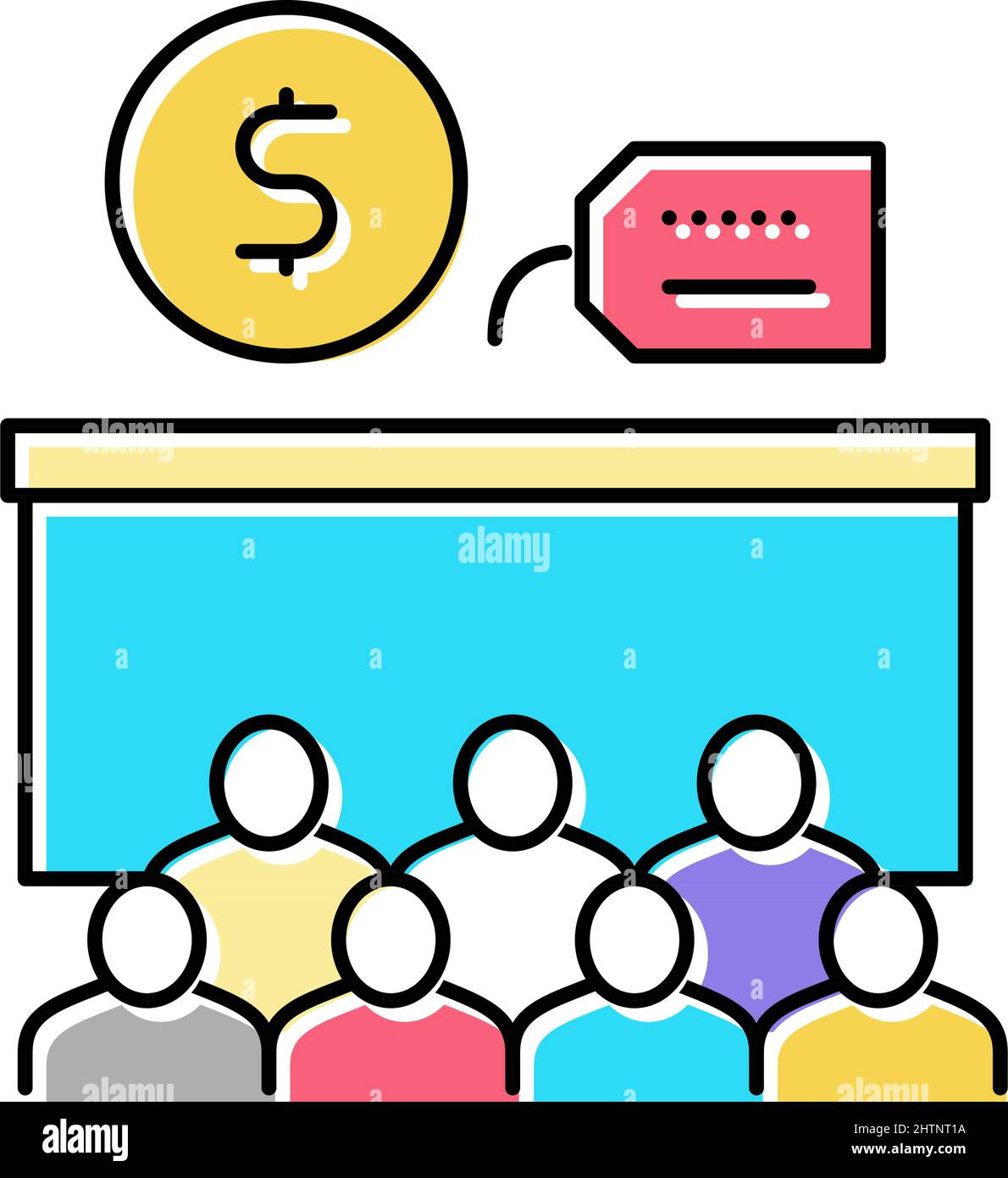 Conference room rental color icon hi-res stock photography and images ...