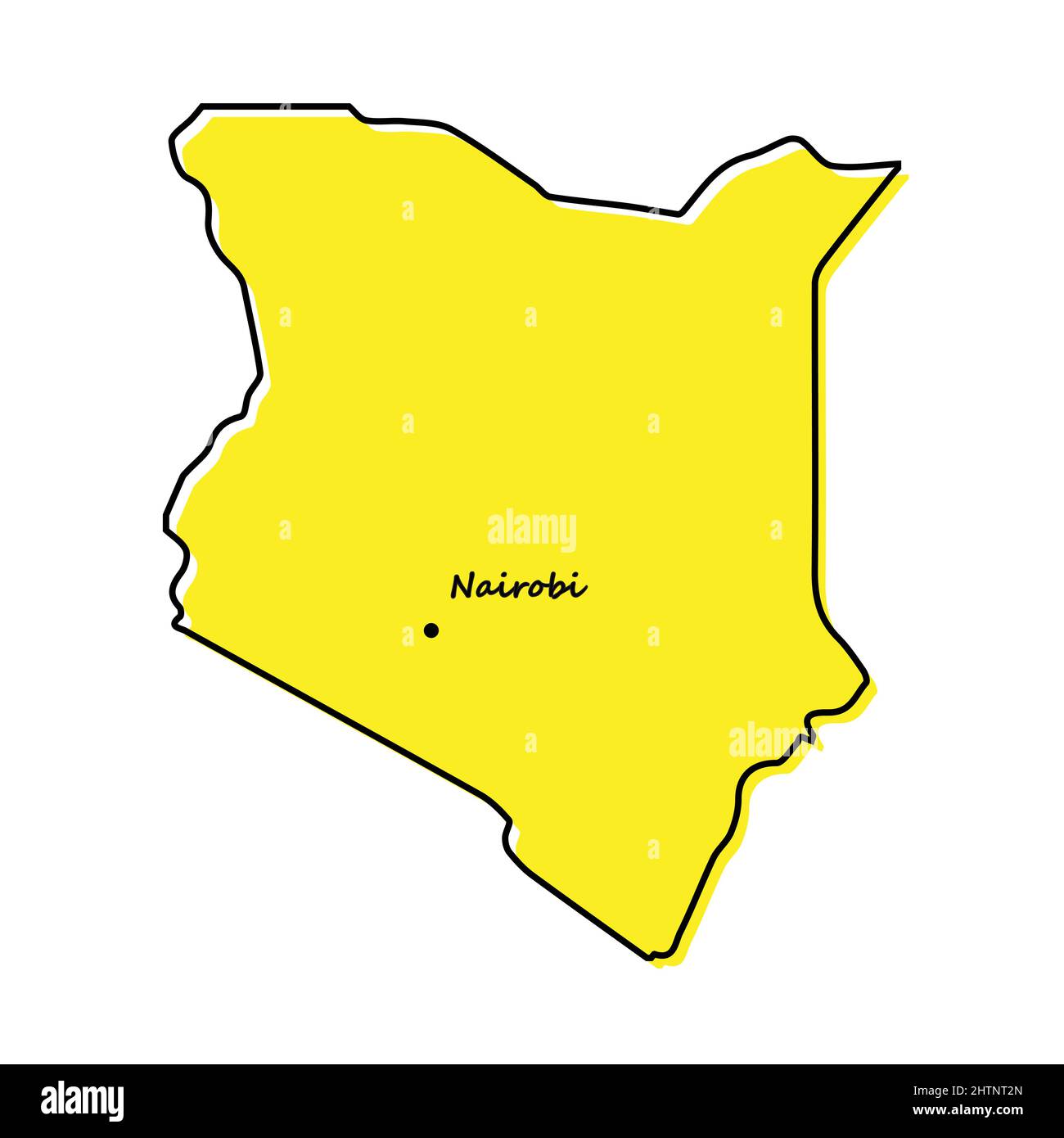 Kenya map Stock Vector Images - Alamy