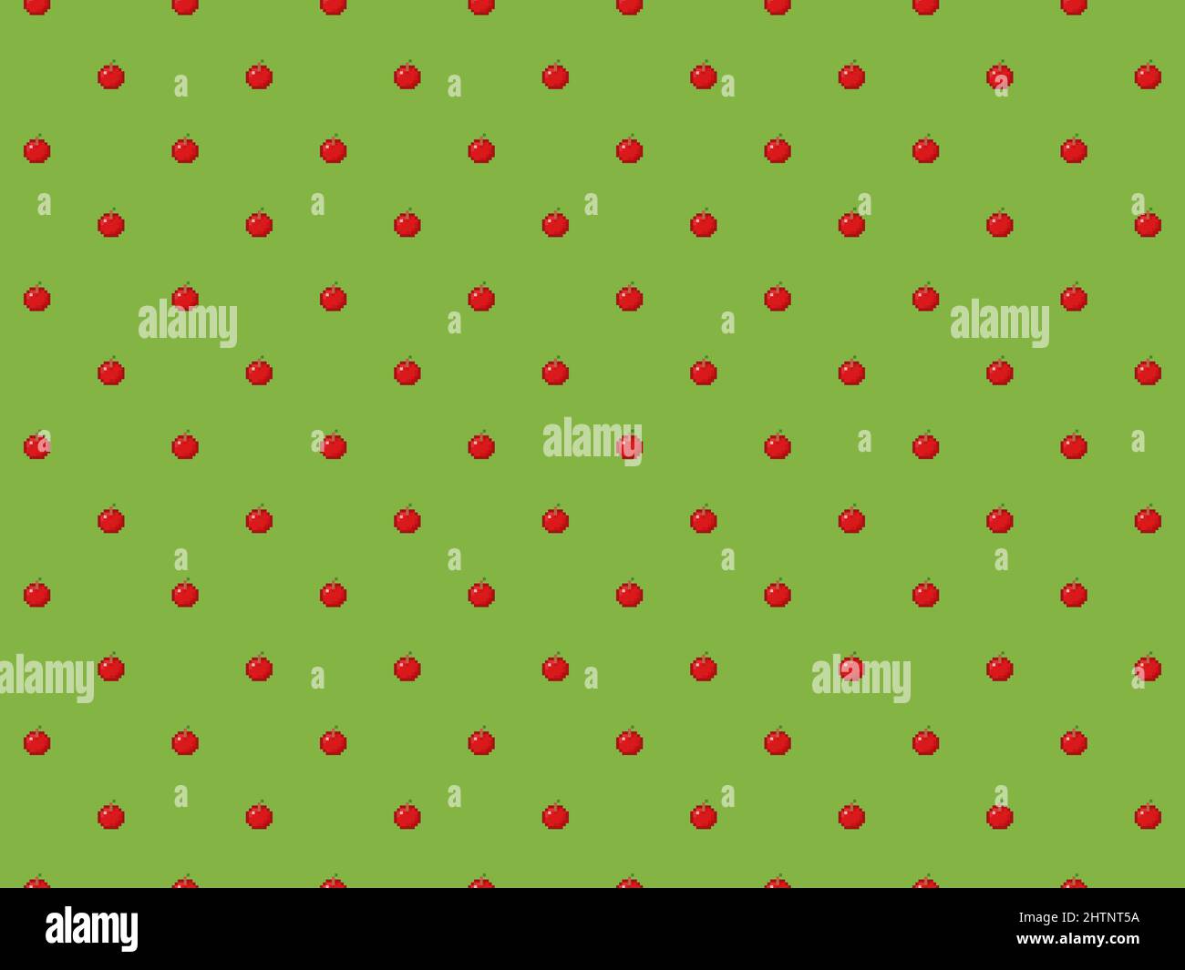 Pixel 8 bit red apple background - high resolution seamless pattern ...