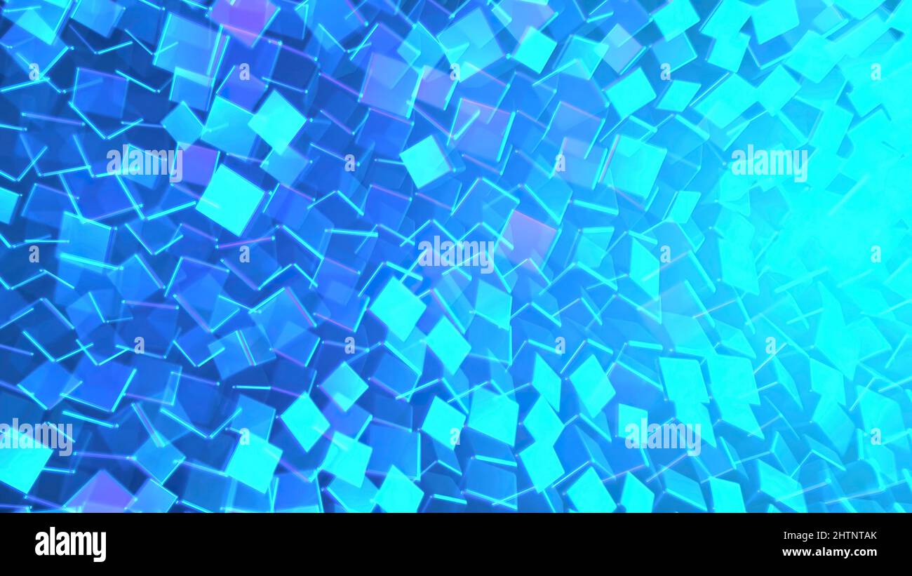 Abstract Animation From Colorful Background Of Rotating Cubes Animation Bright Colorful
