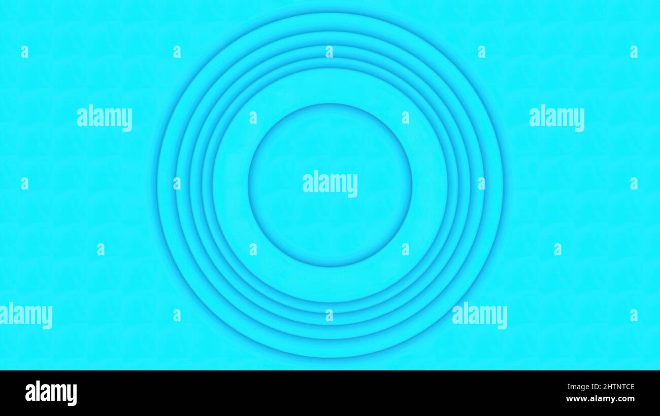 Abstract animation of vibrating circles on colored background ...