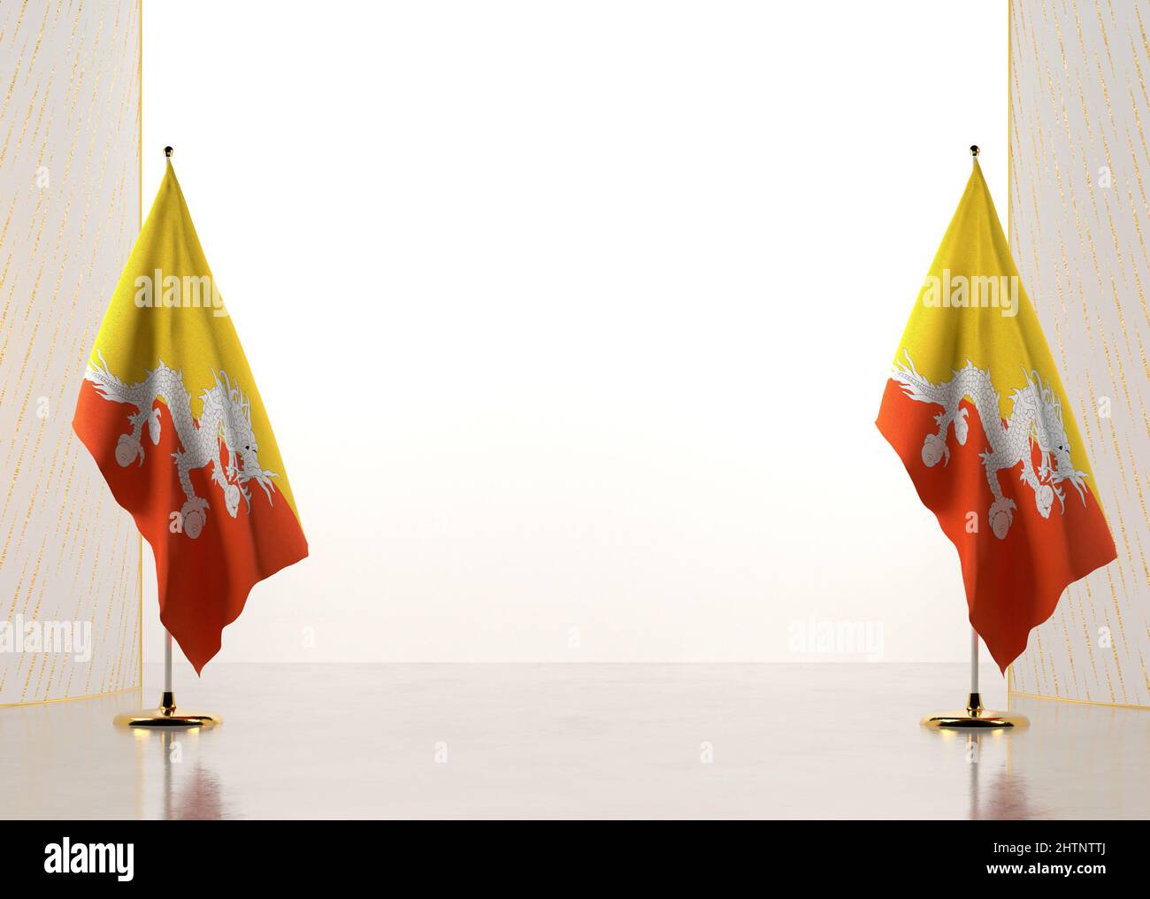 Border made with Bhutan national flag. Template elements for your ...
