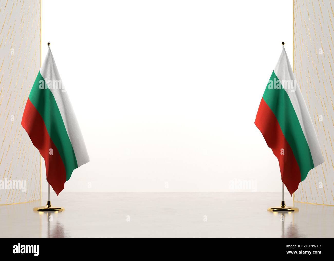 Border made with Bulgaria national flag. Template elements for your ...