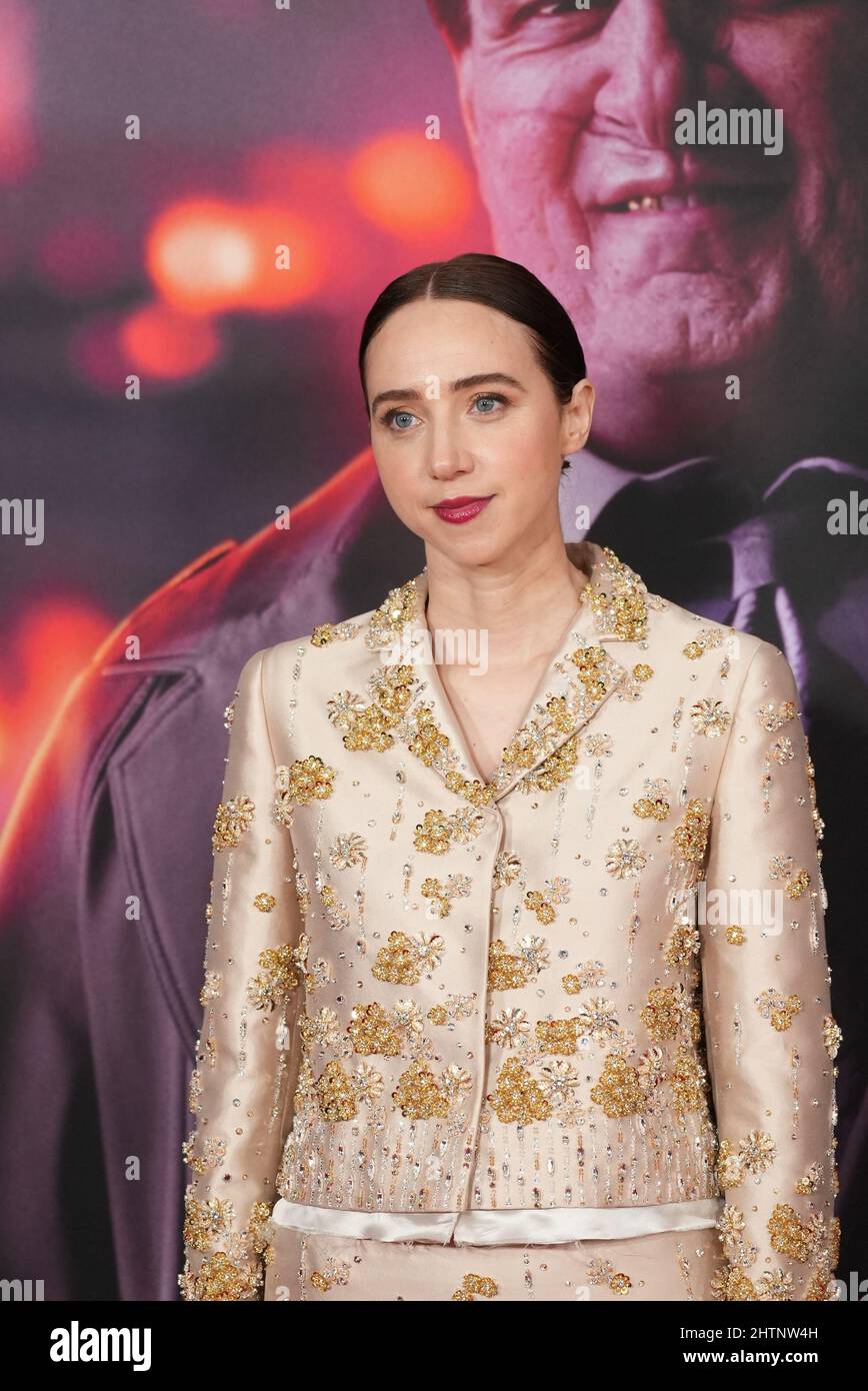 Zoe Kazan attends the world premiere of "The Batman" at Lincoln Center ...
