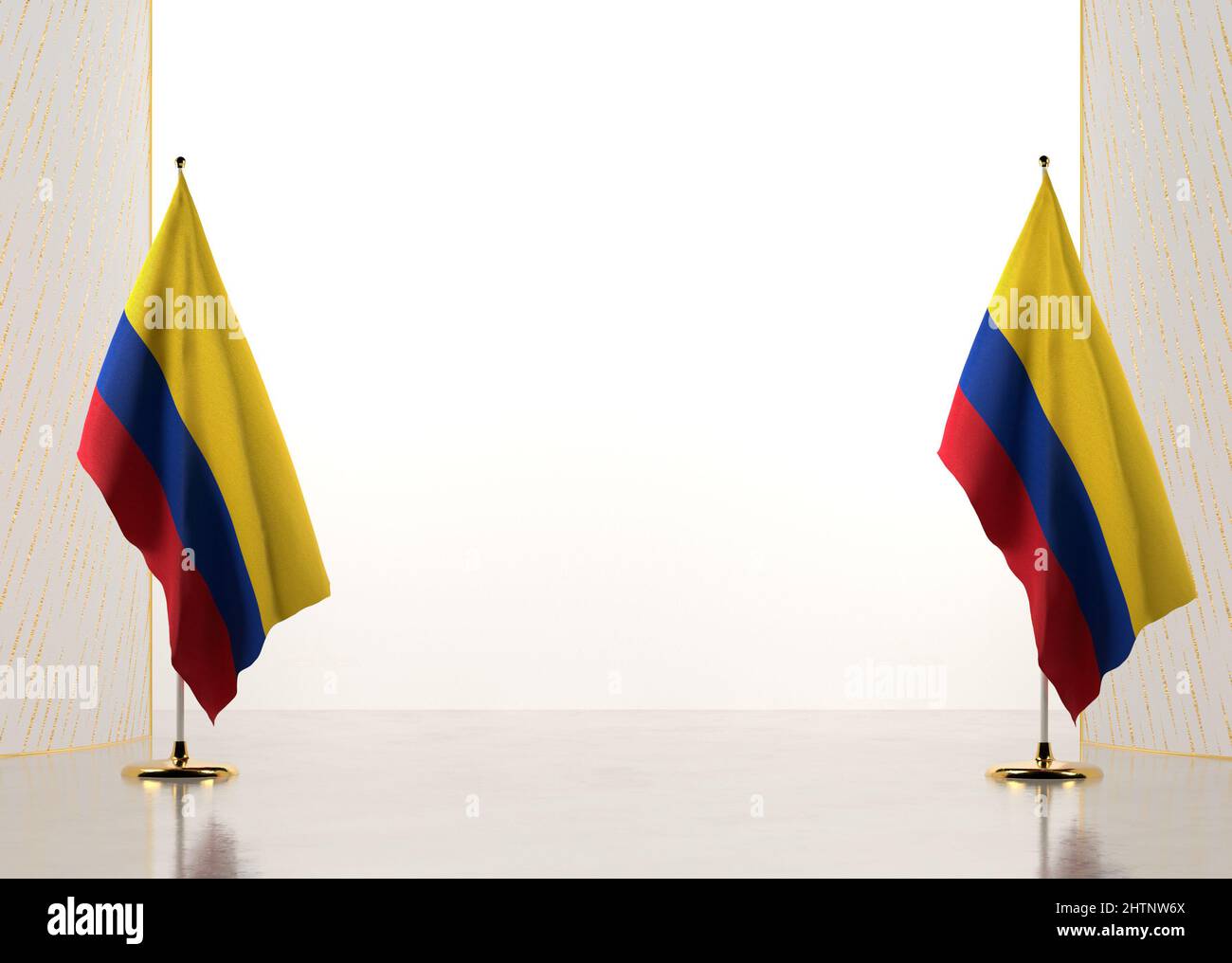 Border made with Colombia national flag. Template elements for your ...