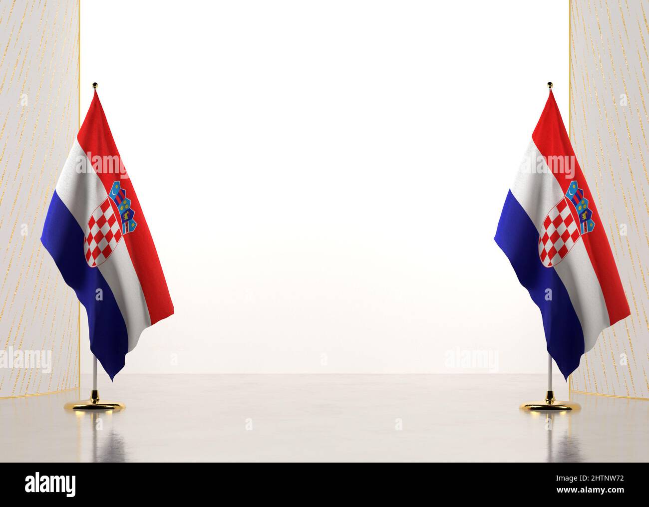 Border made with Croatia national flag. Template elements for your ...