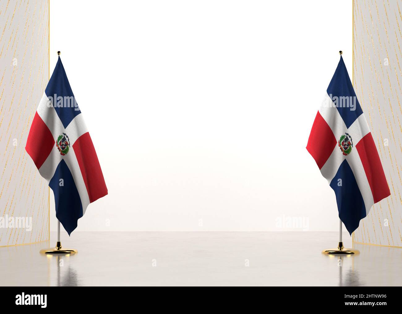 Border made with Dominican Republic national flag. Template elements ...
