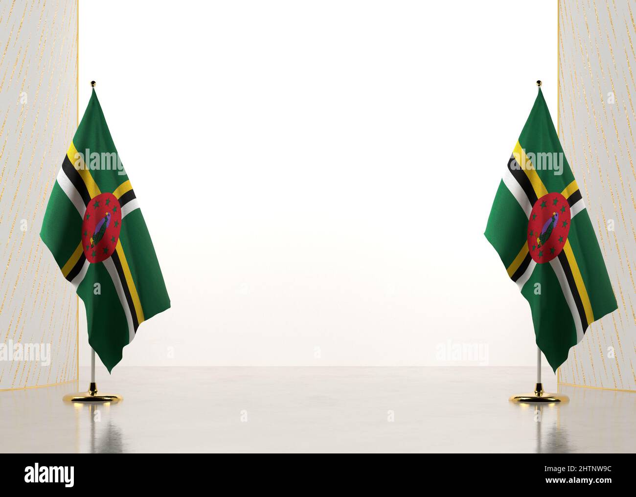 Border made with Dominica national flag. Template elements for your ...