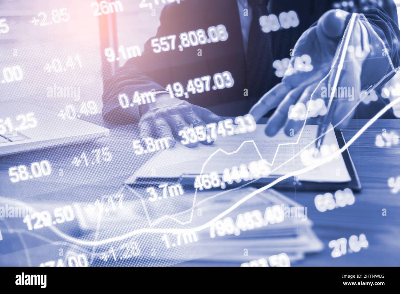 Stock market or forex trading graph and candlestick chart suitable for ...