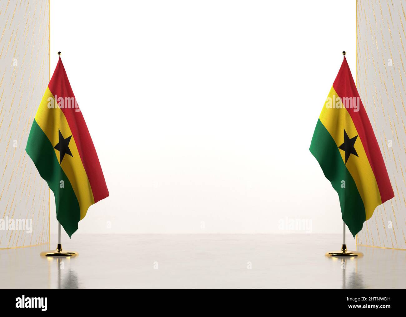 Border made with Ghana national flag. Template elements for your ...