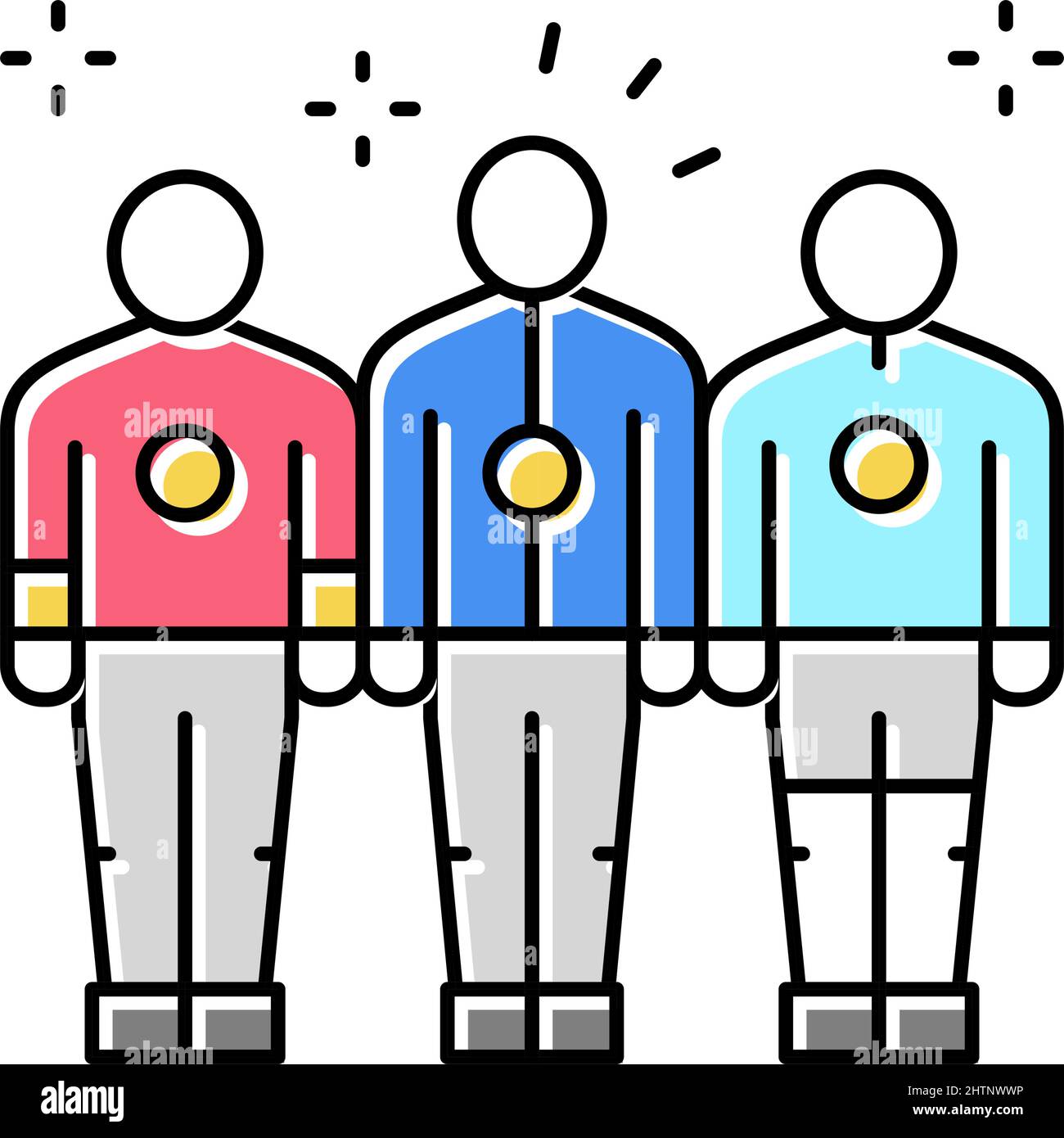 band music group color icon vector illustration Stock Vector Image ...