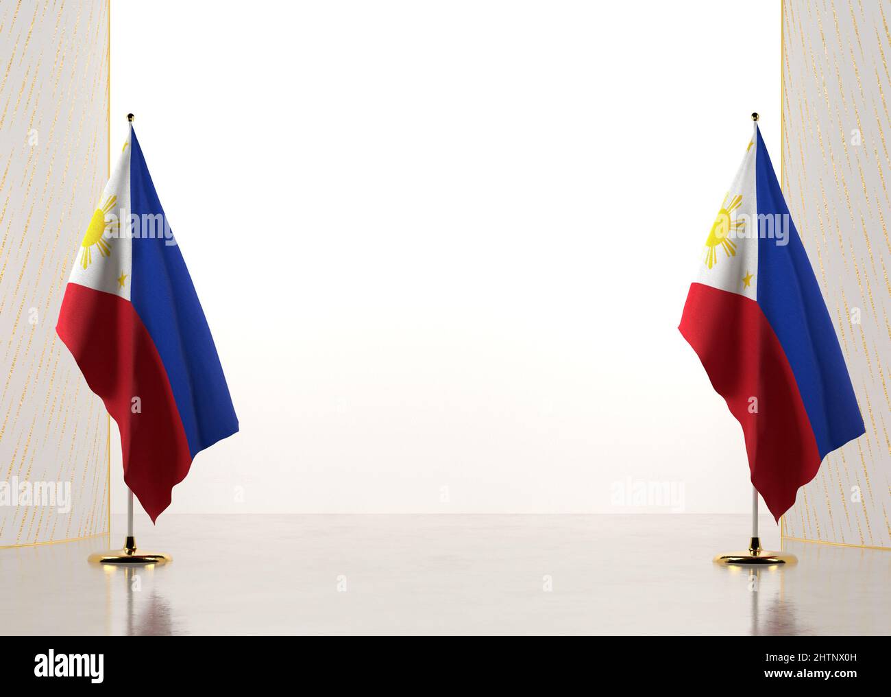 Border made with Philippines national flag. Template elements for your ...