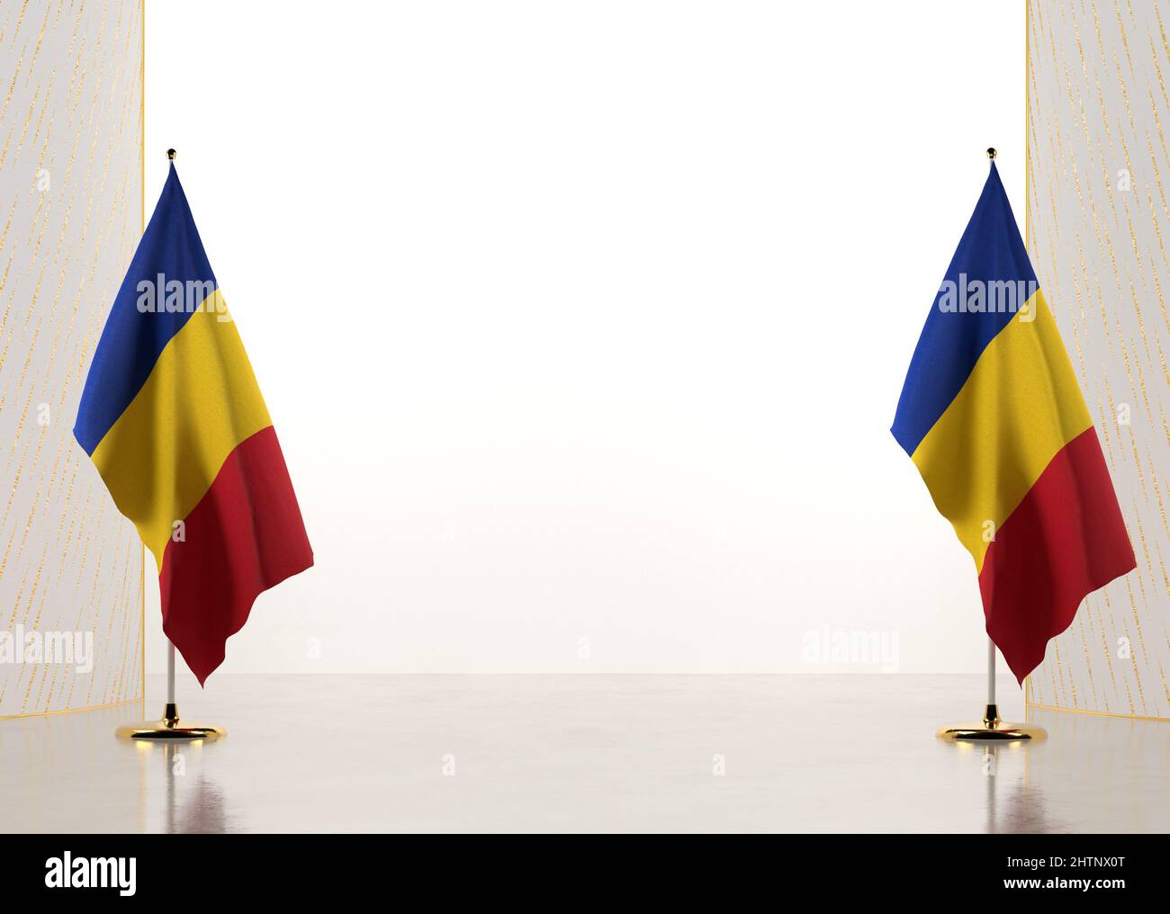 Border made with Romania national flag. Template elements for your ...