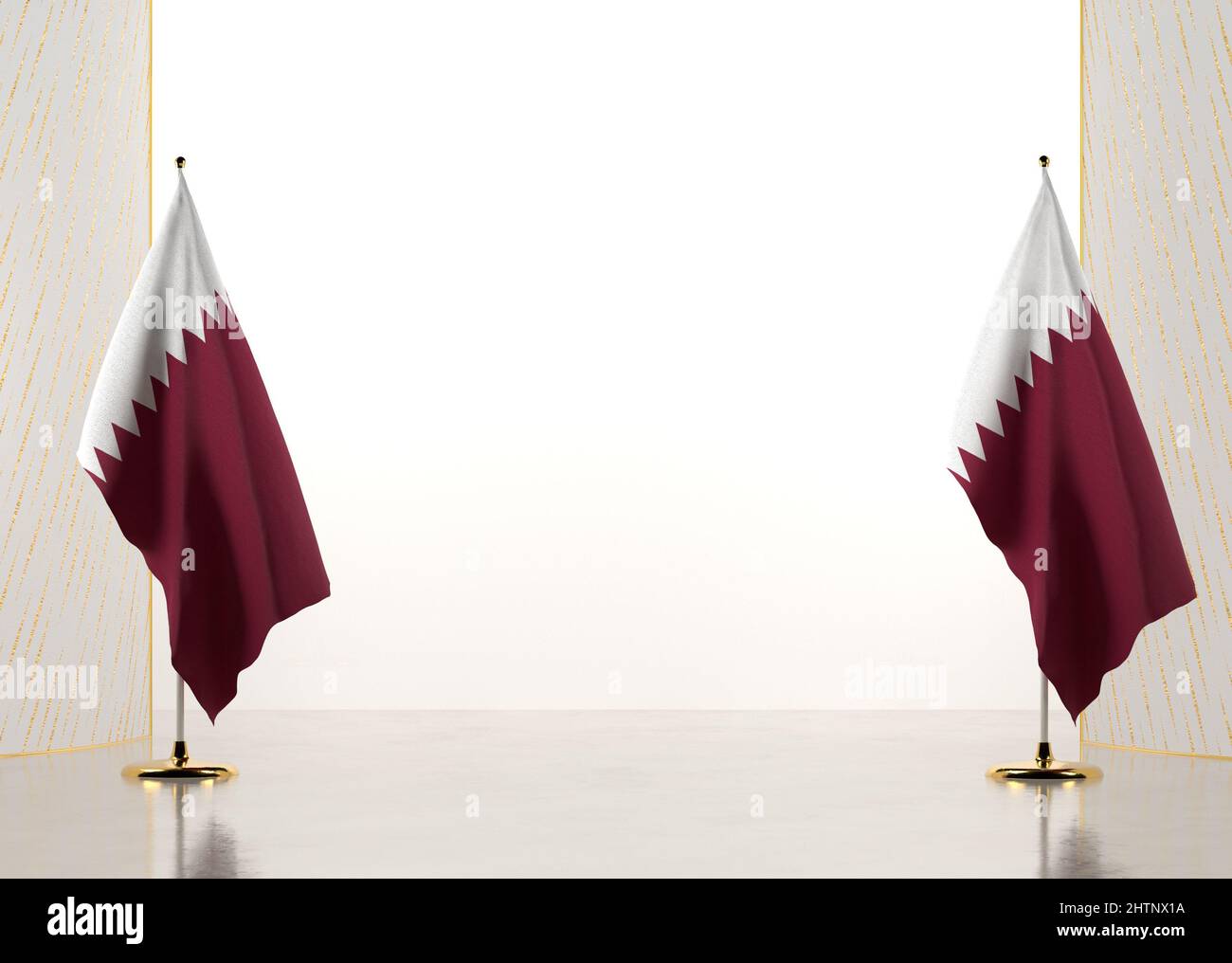 Border made with Qatar national flag. Template elements for your ...