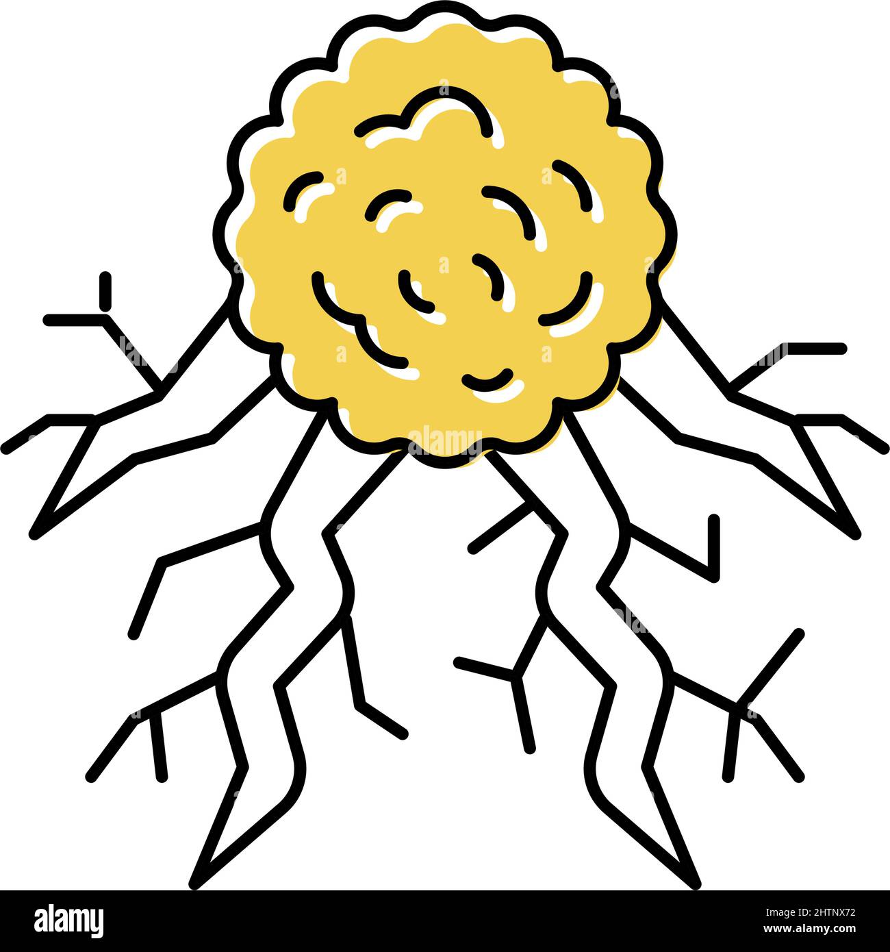 cancer cell color icon vector illustration Stock Vector Image & Art - Alamy