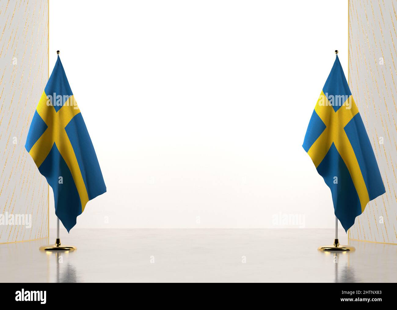 Border made with Sweden national flag. Template elements for your ...