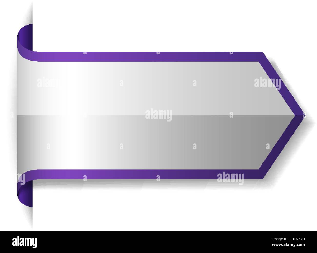 Violet banner design on white background illustration Stock Vector ...