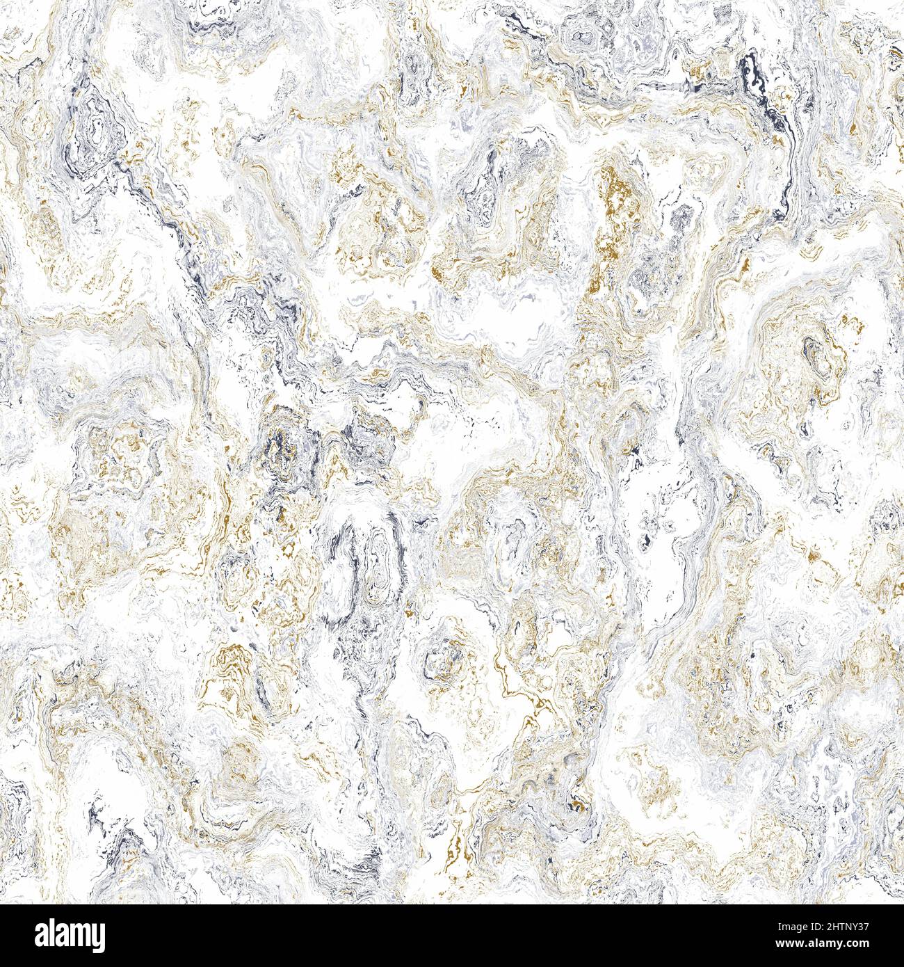 White tonal marbled seamless texture. Irregular pale ink blotch paint ...