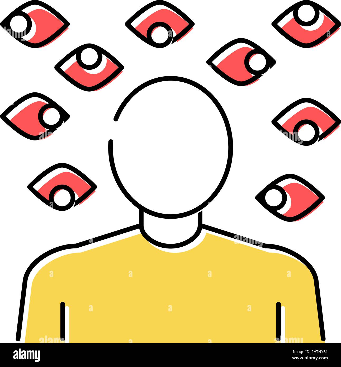 Hallucinations symbol Stock Vector Images - Alamy