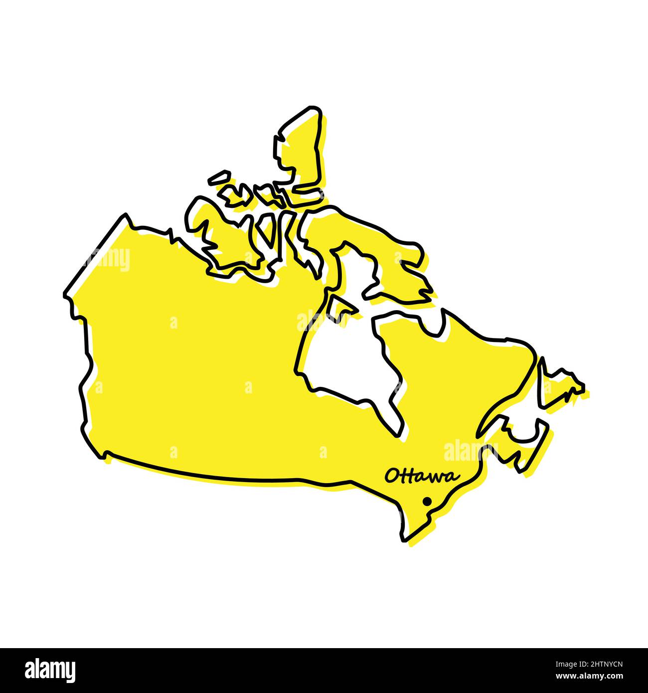 Simple Canada Map