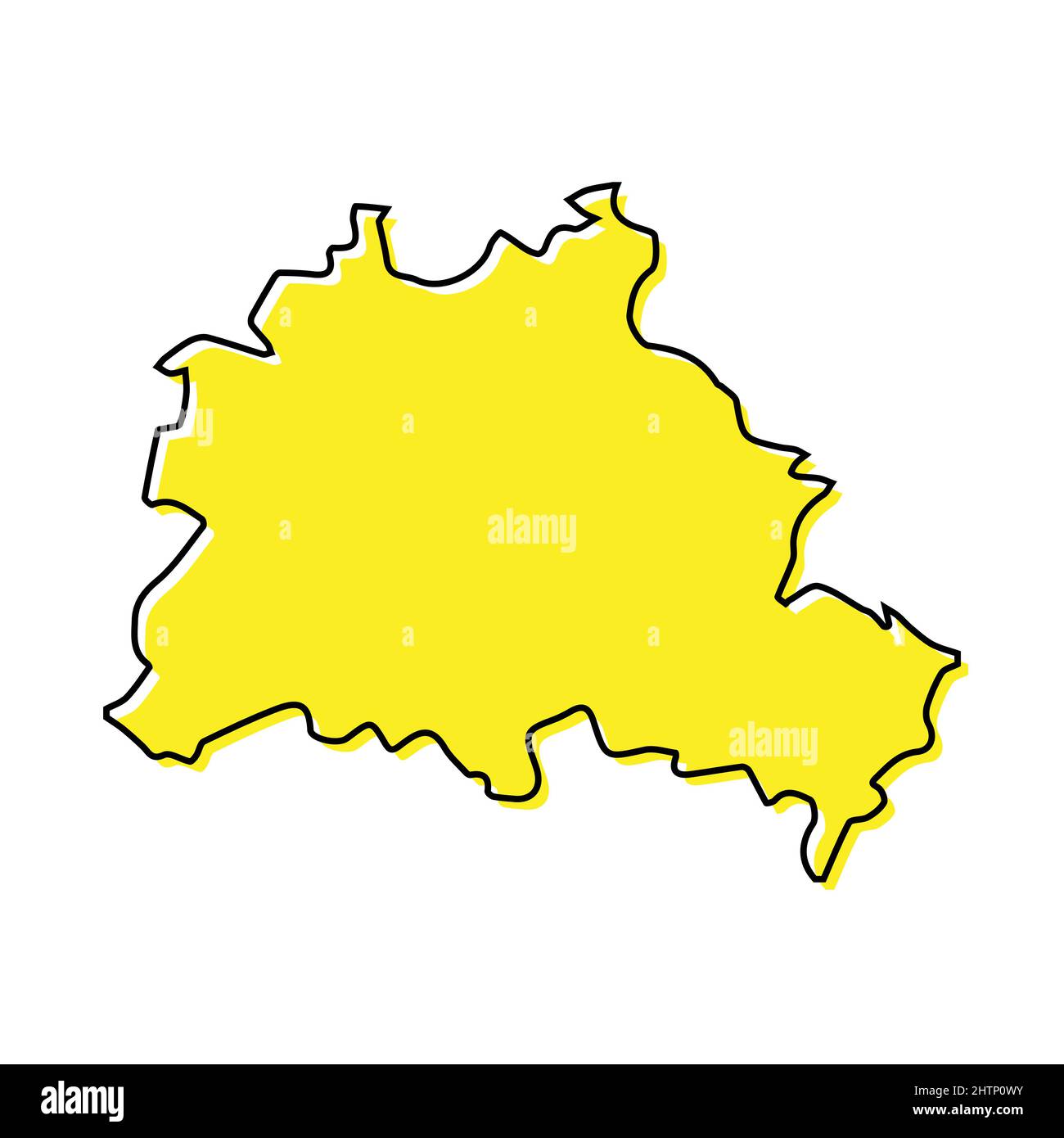 Illustrated map of berlin Stock Vector Images - Alamy