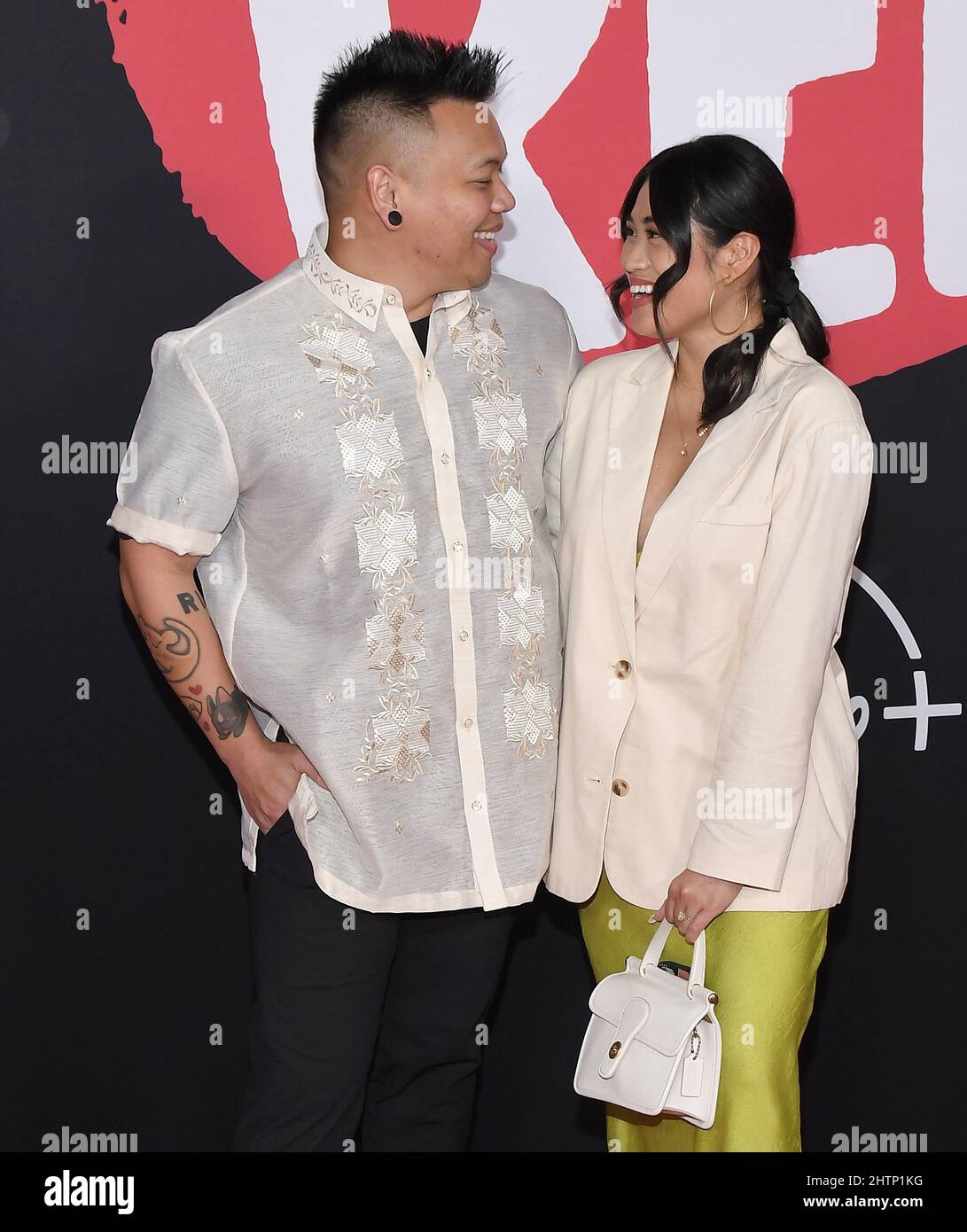 (L-R) AJ Rafael and Alyssa Navarro arrives at Disney's TURNING RED Los ...