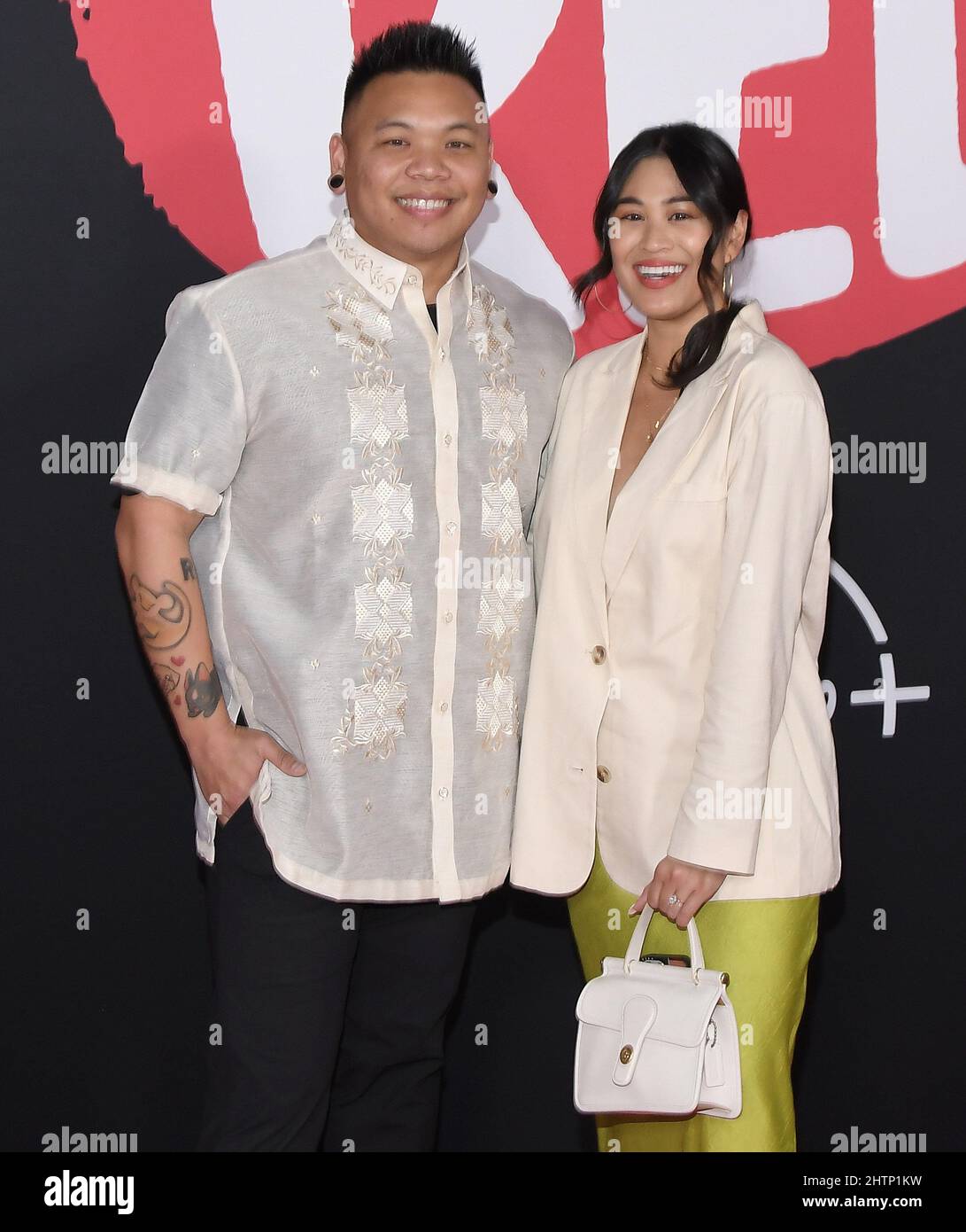 Los Angeles, USA. 01st Mar, 2022. (L-R) AJ Rafael and Alyssa Navarro ...