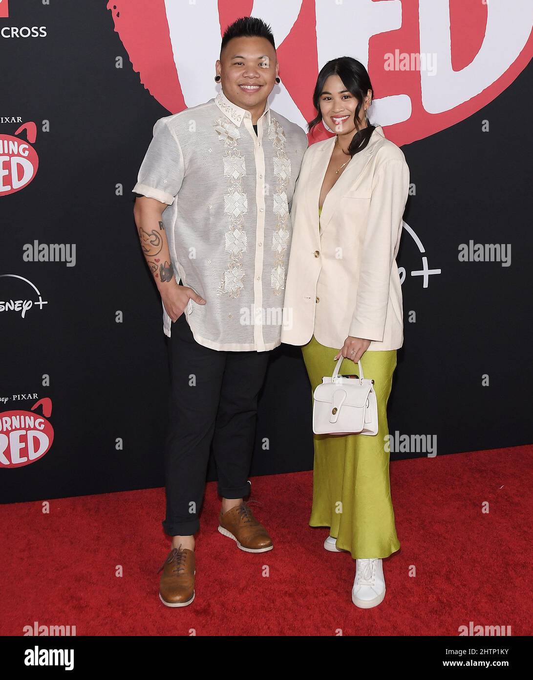 Los Angeles, USA. 01st Mar, 2022. (L-R) AJ Rafael and Alyssa Navarro ...