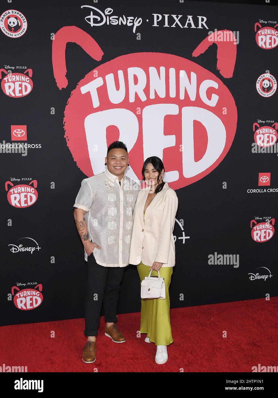 Los Angeles, USA. 01st Mar, 2022. (L-R) AJ Rafael and Alyssa Navarro ...