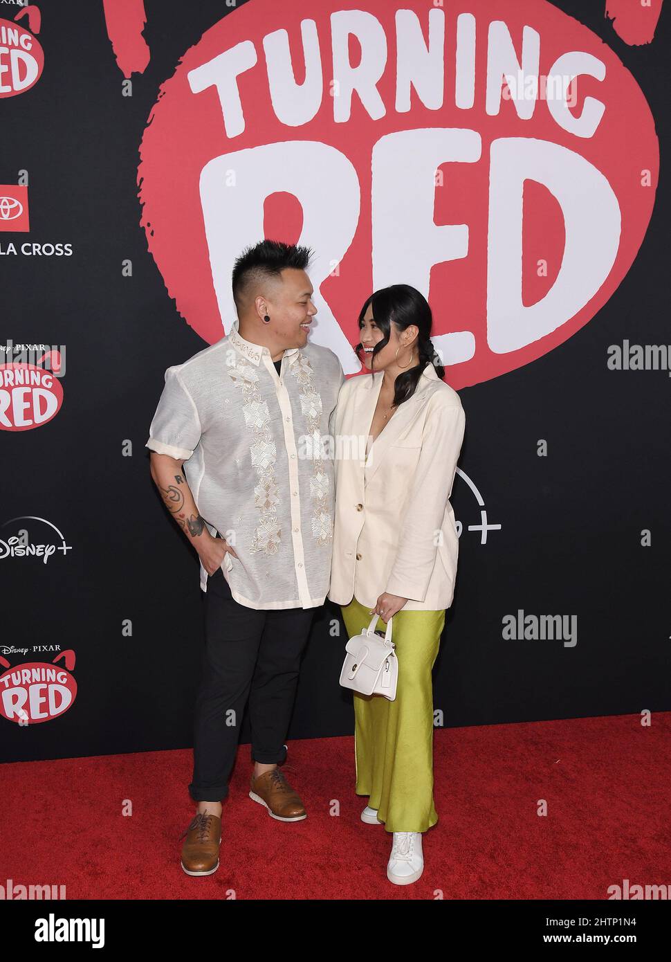 Los Angeles, USA. 01st Mar, 2022. (L-R) AJ Rafael and Alyssa Navarro ...
