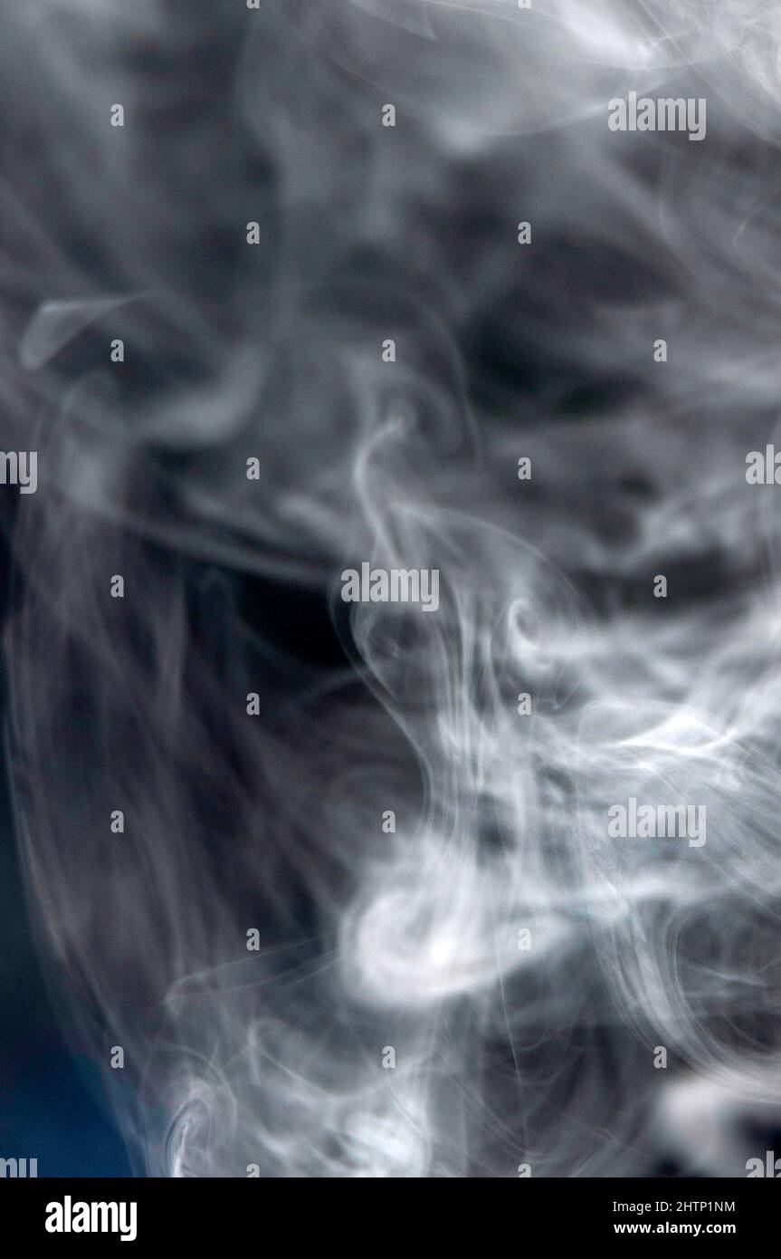 Smoke from burning leaves Stock Photo - Alamy