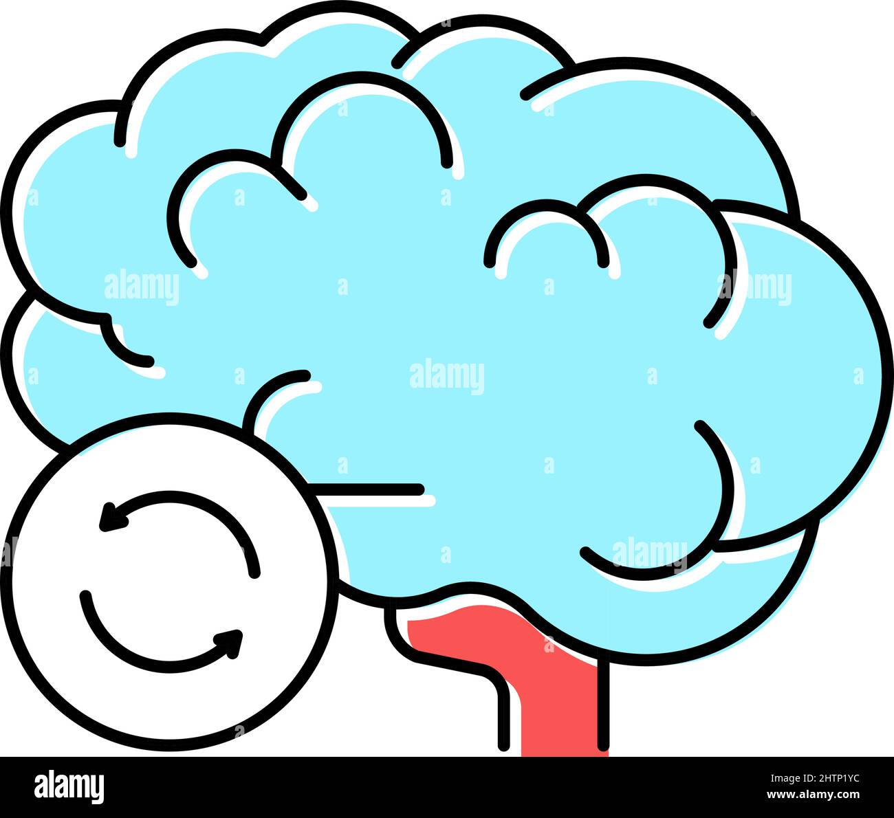 brain transplant color icon vector illustration Stock Vector Image ...