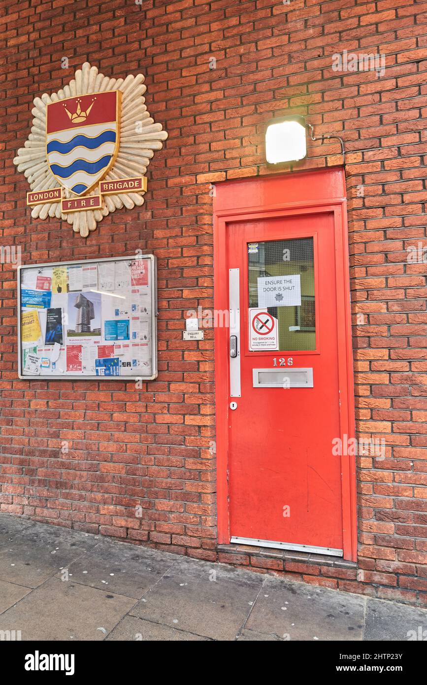 London fire brigade, Soho station, Westminster, London, England Stock ...