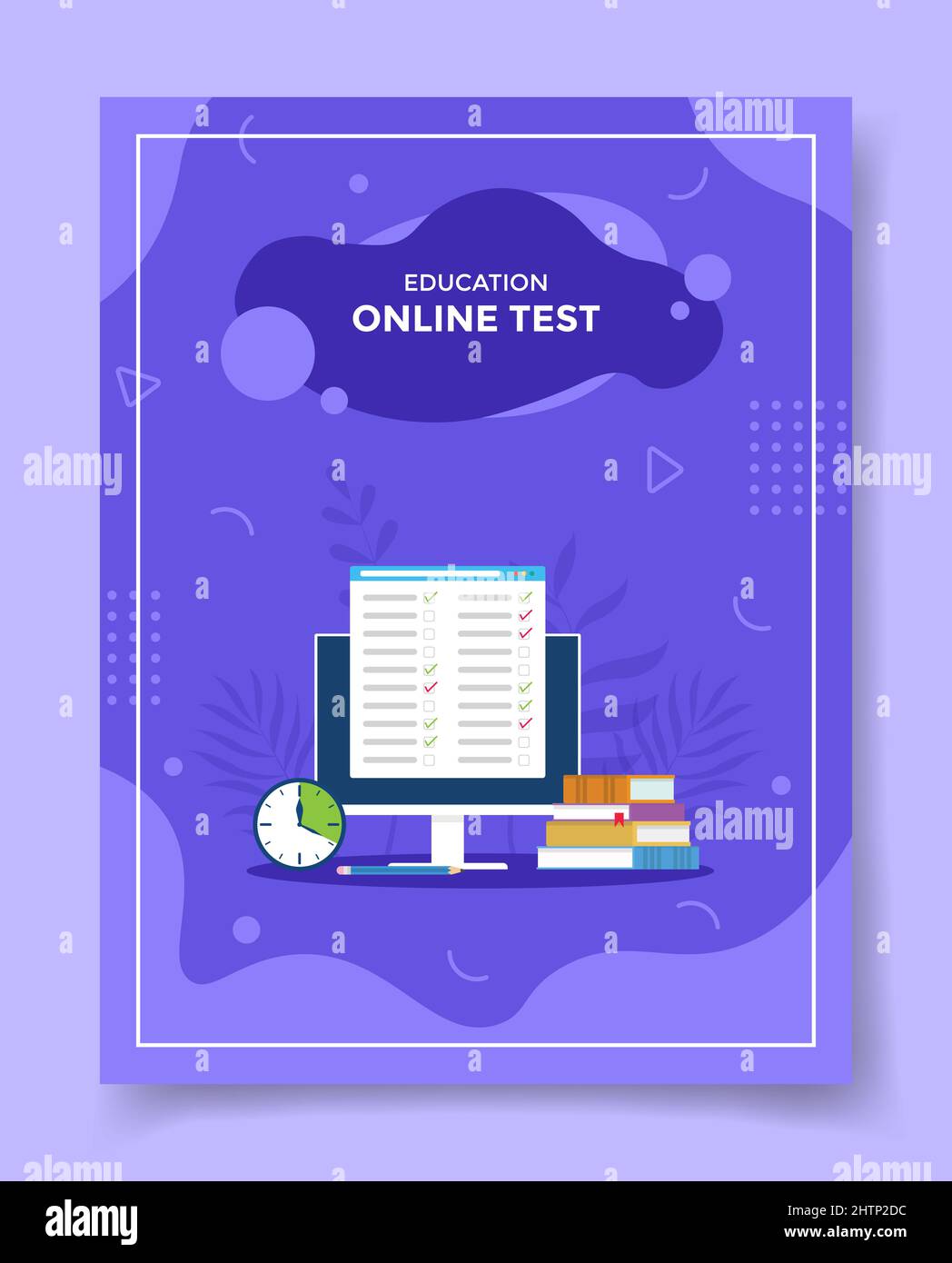 online test for template of banners, flyer, books, and magazine cover ...