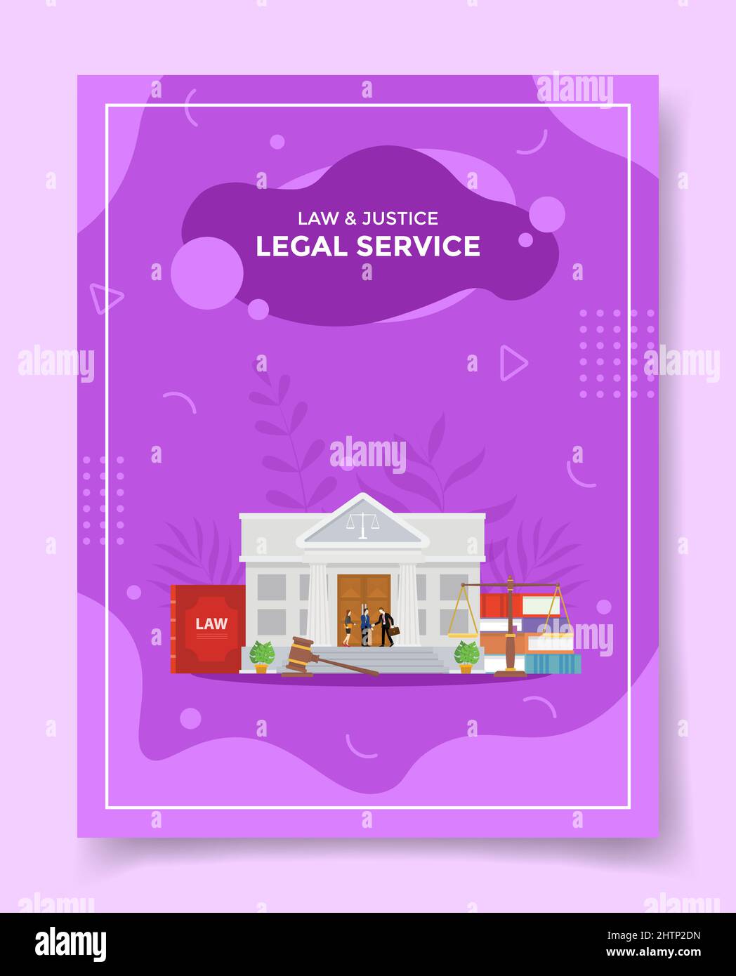 legal service for template of banners, flyer, books, and magazine cover ...